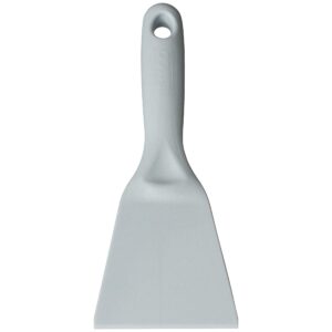 remco 6961md5 white/grey polypropylene metal detectable hand scraper, injection molded blade, 8" l x 3" w, 1 piece