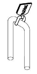 main arm spring safety pin for pelton & crane pcp691