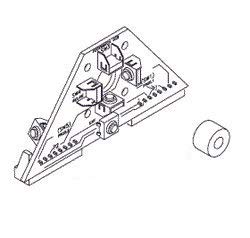 foot switch assembly (pcb) for pelton & crane pcb730