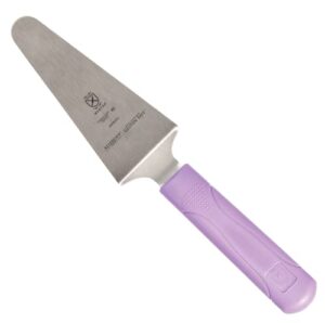 mercer culinary millennia pie server/spatula, 5 inch x 2 inch blade, purple handle,