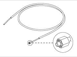 foot controller tubing assembly for pelton & crane pct785