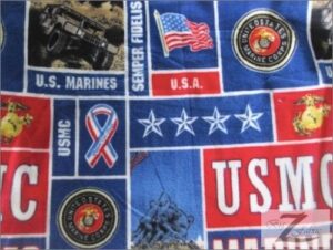 us marines military print polar fleece fabric 60" width sold by the yard 371