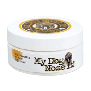 my dog nose it moisturizing sun protection balm for dogs noses - protect your dog from harmful uva/uvb rays .5 ounce