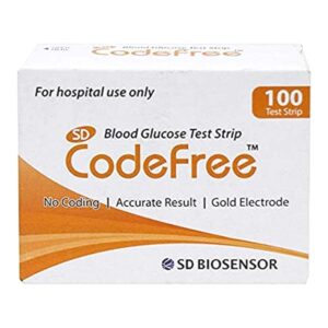 sd codefree blood glucose test strips