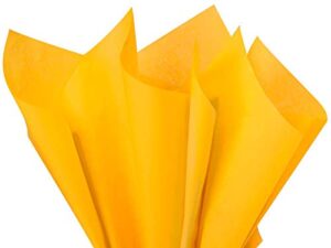 goldenrod tissue paper 15 inch x 20 inch - 100 sheet pack premium tissue paper by a1 bakery supplies