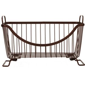 Spectrum Diversified Ashley Stackable Storage Basket, Large, Bronze (20324)