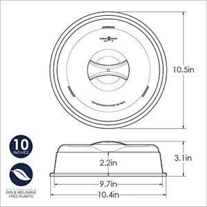 Nordic Ware Microwave 2-Sided Round Bacon and Meat Grill, 10-Inch Spatter Cover and 2-Cavity Egg Poacher