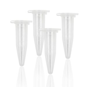 100 pcs centrifuge tubes 1.5 ml bottom tip clear plastic test tube vials small tubes with caps small sample bottle vials container with cap for lab