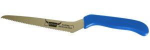 berox chef junior 5 inches blade kitchen cutting slicing knife offset handle (blue)