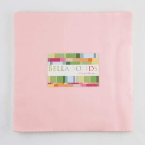 bella solids pink junior layer cake, 20 - 10" fabric squares by moda