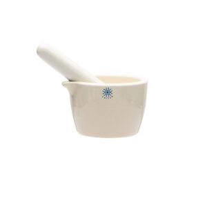 united scientific™ jmd070 porcelain mortar & pestle set, capacity 70ml (2.5oz), designed for laboratory, home, or classroom use, 1 each