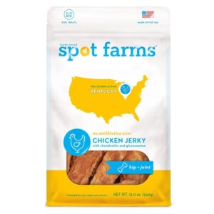 spot farms chicken jerky healthy all natural dog treats human grade for hip and joint 12 oz