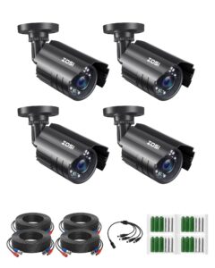 zosi 4pk 1920tvl 1080p security camera 3.6mm lens 2mp cctv camera home security day night waterproof camera for 1080p/5mp/4k hd-tvi analog dvr system