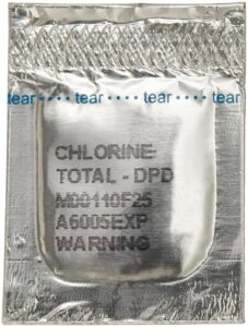 hach 1406499 dpd total chlorine reagent powder pillows, 25 ml, (pack of 100)