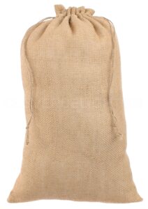 cleverdelights 12" x 20" burlap bags - 12 pack - 12x20 inch jute burlap drawstring sacks