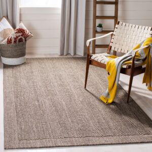 safavieh palm beach collection accent rug - 3' x 5', silver, sisal & jute design, ideal for high traffic areas in entryway, living room, bedroom (pab322d)