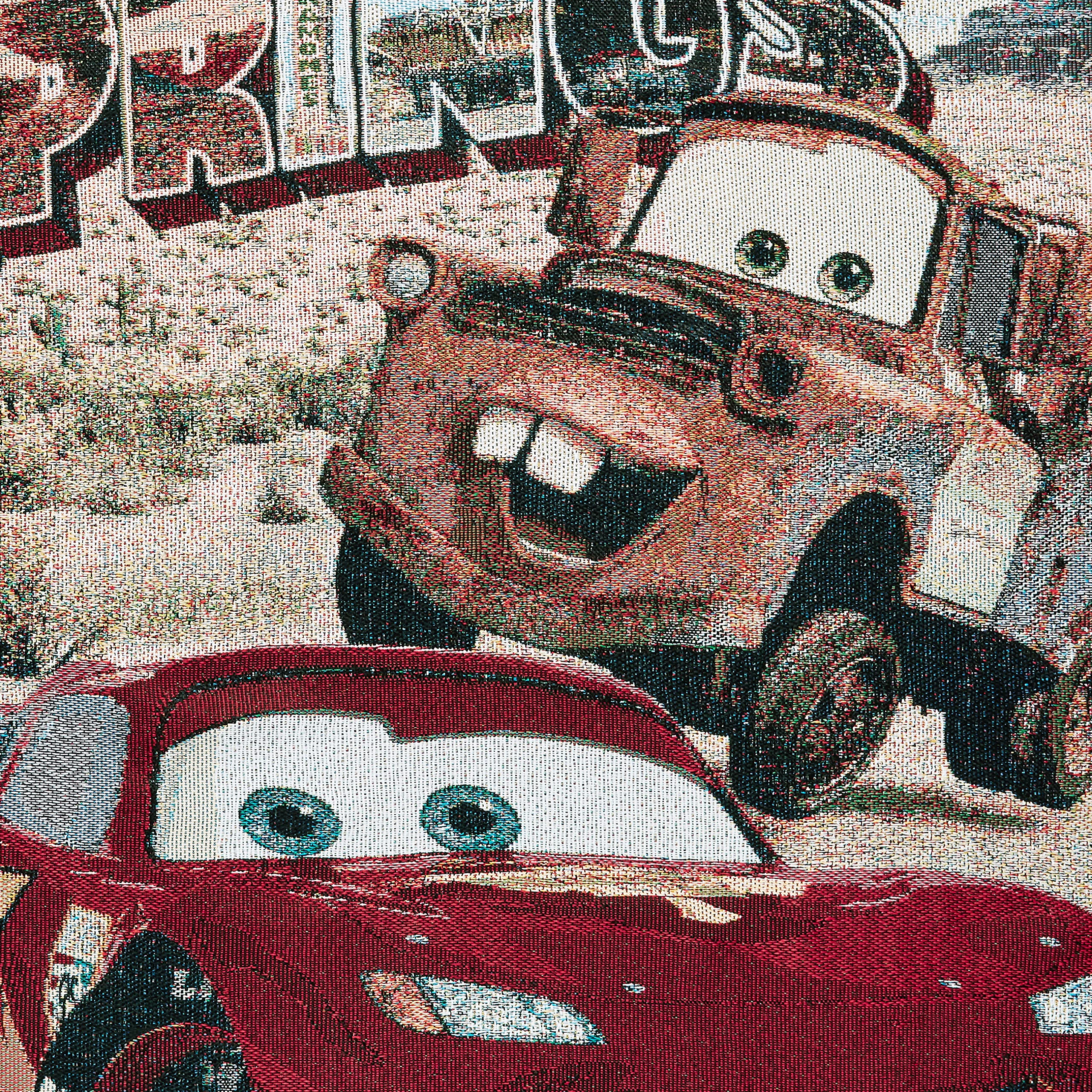 Disney-Pixar's Cars, "Greetings from Radiator Springs" Woven Tapestry Throw Blanket, 48" x 60", Multi Color