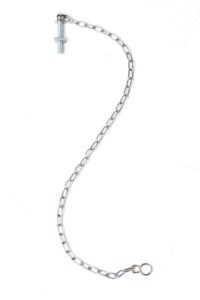 bulk hardware bh02315 link type bath chain with s hook and stay - 450mm (18 inch)