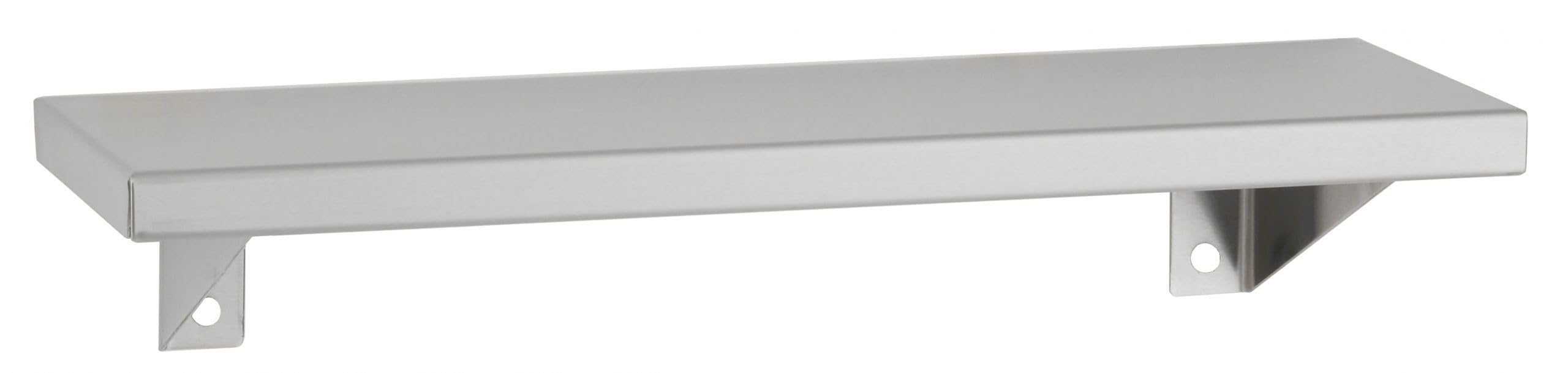 BOBRICK 295X16 Stainless Steel Shelf, Satin Finish, 16" Length, 5" Width