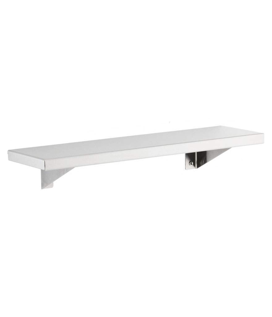 BOBRICK 295X16 Stainless Steel Shelf, Satin Finish, 16" Length, 5" Width