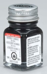 semi gloss black enamel paint testors 1/4 oz