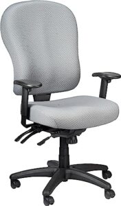 tempur-pedic tp4000 ergonomic fabric mid-back task chair, grey (tp4000-grey)