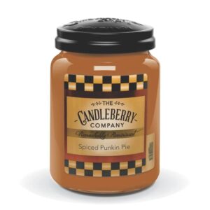 candleberry candles | spiced pumpkin punkin pie | best candles on the market | hand poured in the usa | highly scented & long lasting | large jar 26 oz