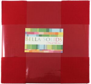 bella solids red jr layer cake (9900jlc 16) by moda house designer for moda