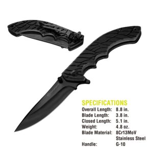 Kilimanjaro Makazi 9-Inch Everyday Folding Knife, Black