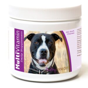 healthy breeds pit bull multi-vitamin soft chews 60 count