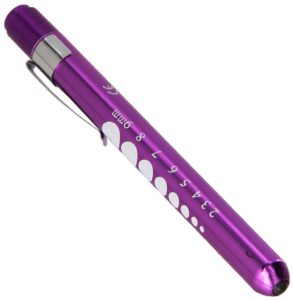 emi purple aluminum led pupil gauge click penlight