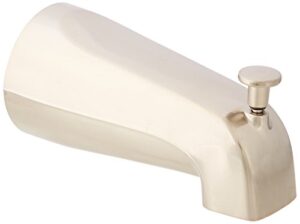 bathtub spout w/diverter brushed nickel