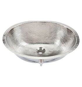 thompson traders bou-1915brn hammered nickel farley bath sink