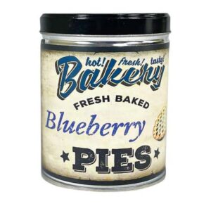 blueberry pie scented tin candle, up to 100 hours of burn time with specialty blended soy & paraffin wax | our own candle company, 13 ounce