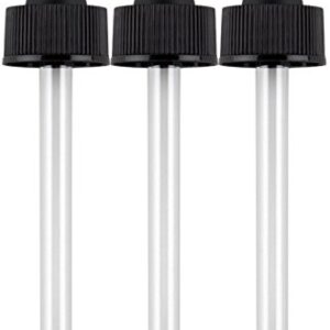 Piping Rock Glass Dropper 3 Pack Fits 2 oz Bottles