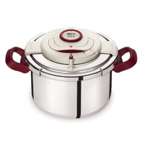 tefal clipso plus precision pressure cooker (6 lt, white)