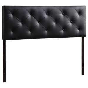 baxton studio bedford headboard, black, full