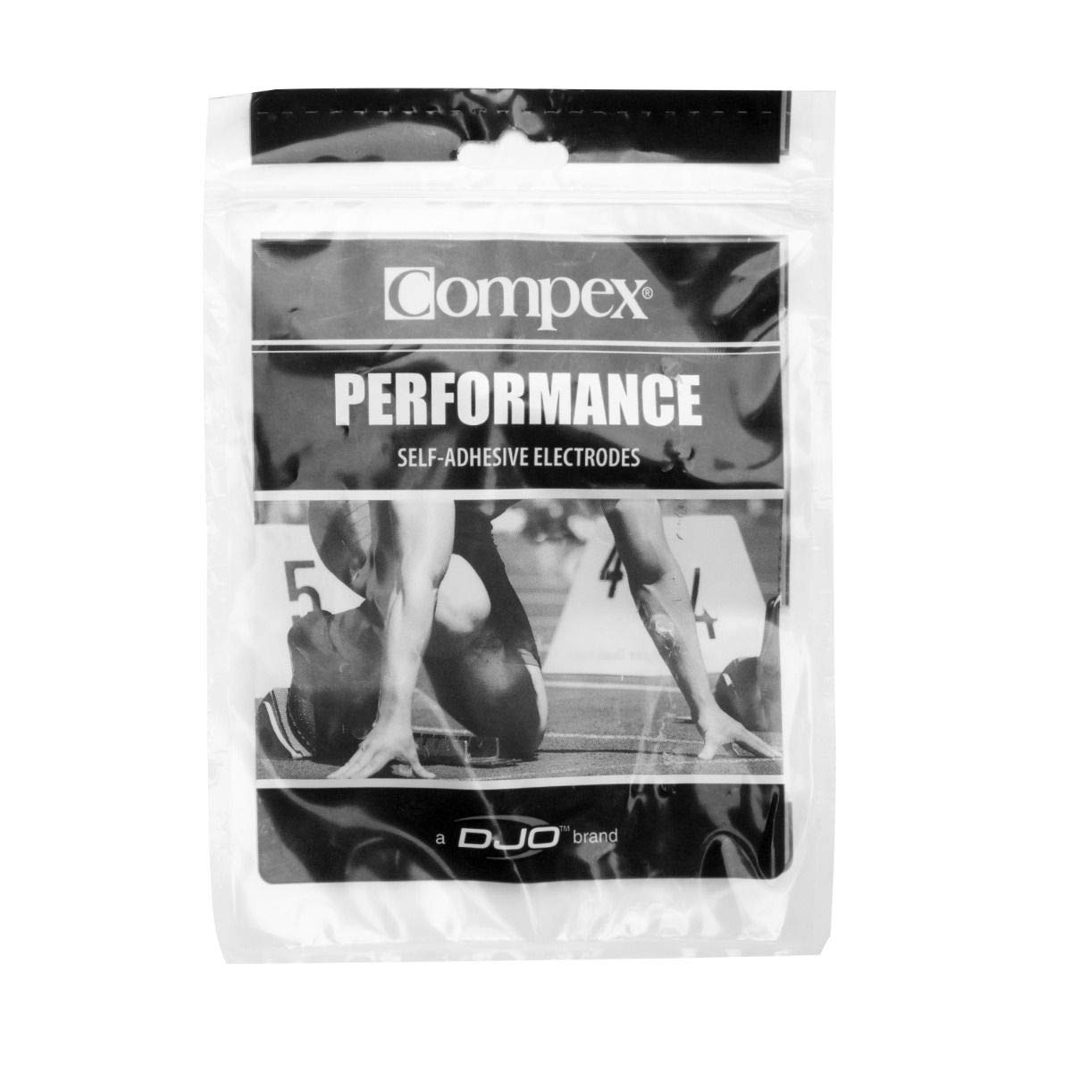 Compex Easy Snap Electrodes 2in x 2in for Edge, Performance, Sport Elite Muscle Stimulators - 1 Pack (4 Electrodes) – Blue, 4 Count (Pack of 1)