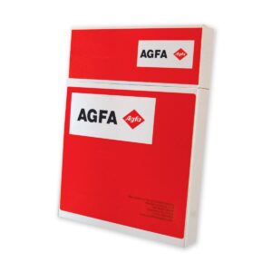 agfa radiomat pchb0810 x-ray film, half speed, 8" x 10", blue sensitive (pack of 100)