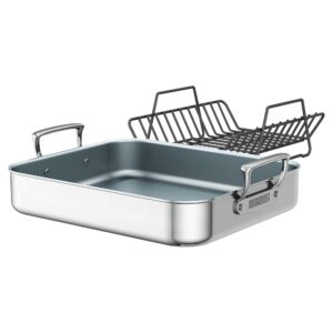 zwilling j.a. henckels ceraforce ultra coated roasting pan - mirror finish