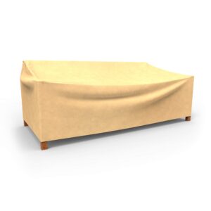 empirepatio classic nutmeg outdoor patio loveseat cover, 35" h x 58" w x 38" deep