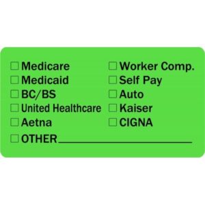 labelvalue.com | insurance provider checklist medical healthcare labels 2"x 1" - 500 labels per roll