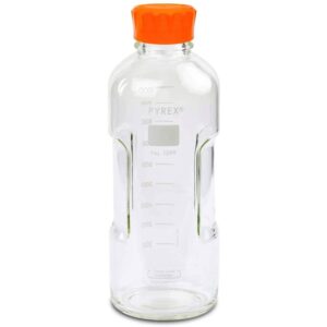 pyrex 1399-1000cnea-m slim line media bottle easy pour corning 1000ml, glass