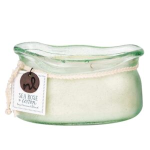 northern lights candles - windward 2 wick candle - sea rose & cotton - 52668