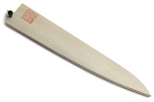 yoshihiro natural magnolia wood saya cover blade protector for sujihiki slicer (270mm)