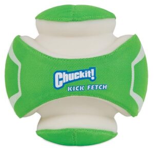 chuckit! kick fetch max glow ball, large (8 inch) glow in the dark dog toy