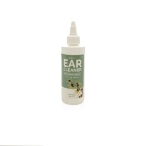 bark 2 basics ear cleaner for dogs, 4 oz - all natural, witch hazel, alcohol free, gentle aloe vera and chamomile extract base, breaks through tough wax