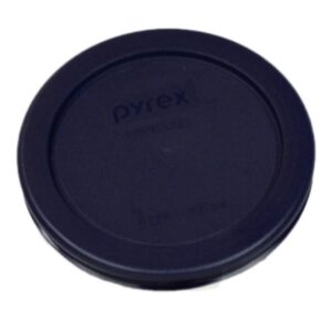 Pyrex 1 Cup Round Plastic Cover Lids, 6-Pack, Dark Blue - Original Genuine Pyrex - Made in the USA