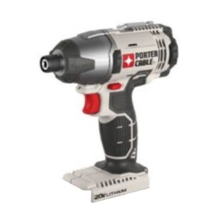 porter cable 20v max lithium ion 1/4" hex impact driver (pcc641 bare tool)