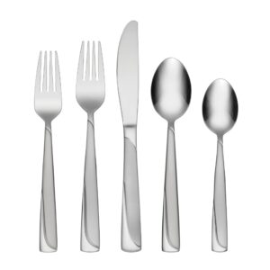 oneida h025074a madeline 74 piece everyday flatware set, service for 12